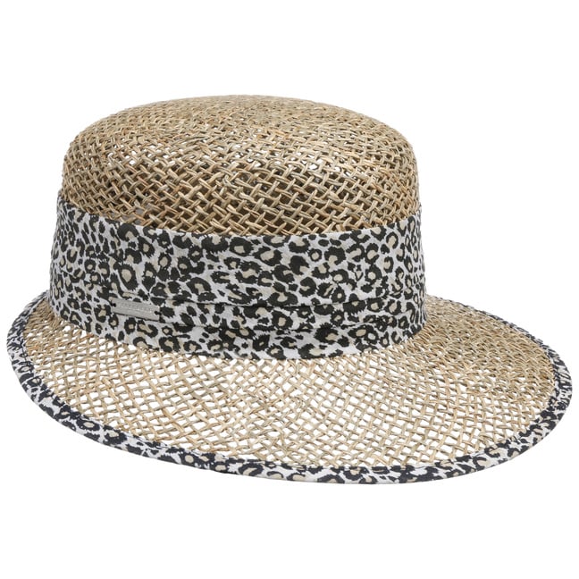 Stro Visor met Luipaard Band by Seeberger - € 39,95