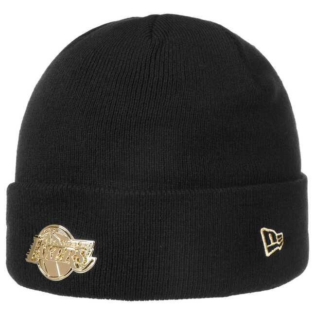 NBA Lakers Metallic Badge Beanie Muts by New Era - € 29,95