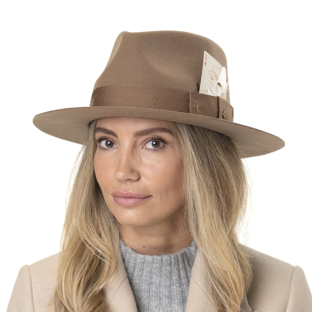 Ace of Hearts Fedora Wollen Hoed by Stetson - € 99,00