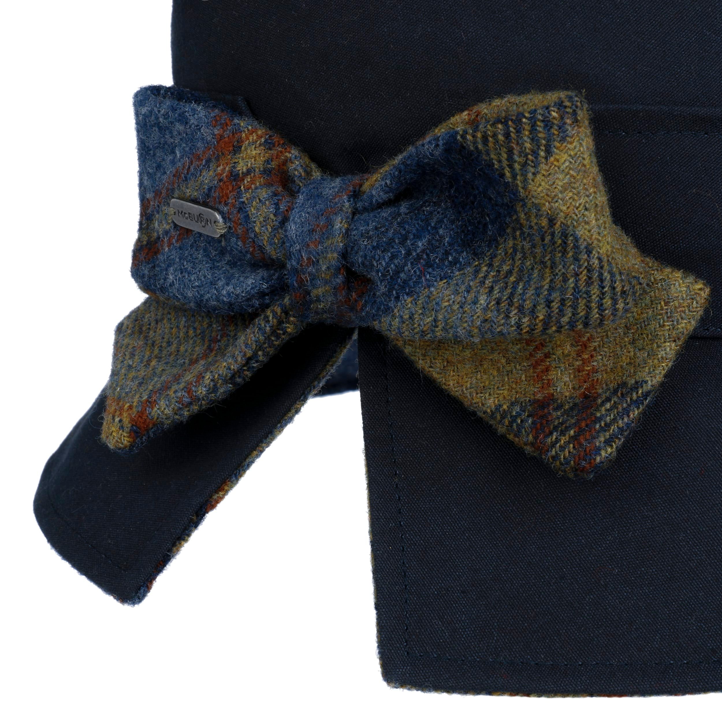 Bea Waxed Cotton Hoed met Strikje by McBURN - € 59,95