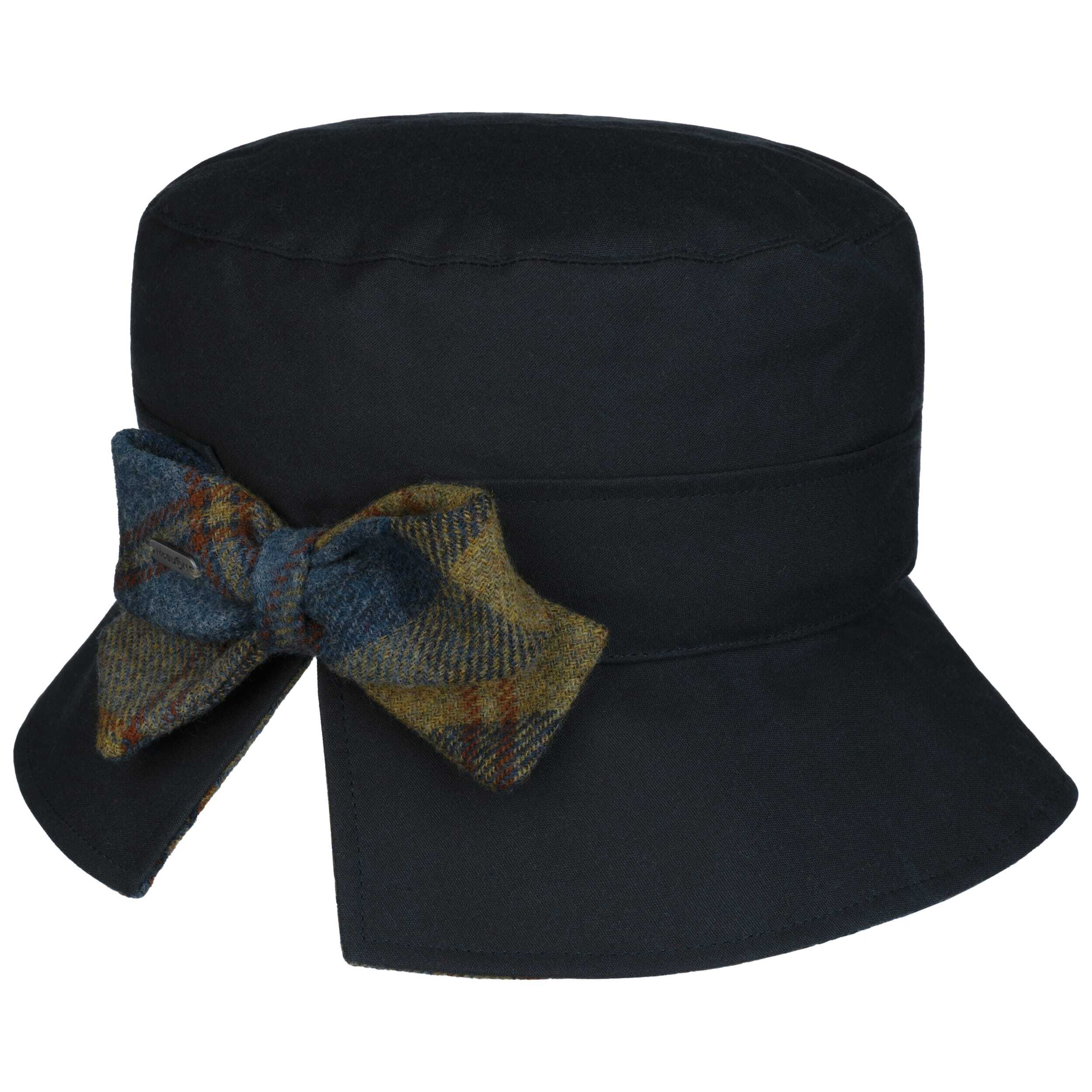 Bea Waxed Cotton Hoed met Strikje by McBURN - € 59,95