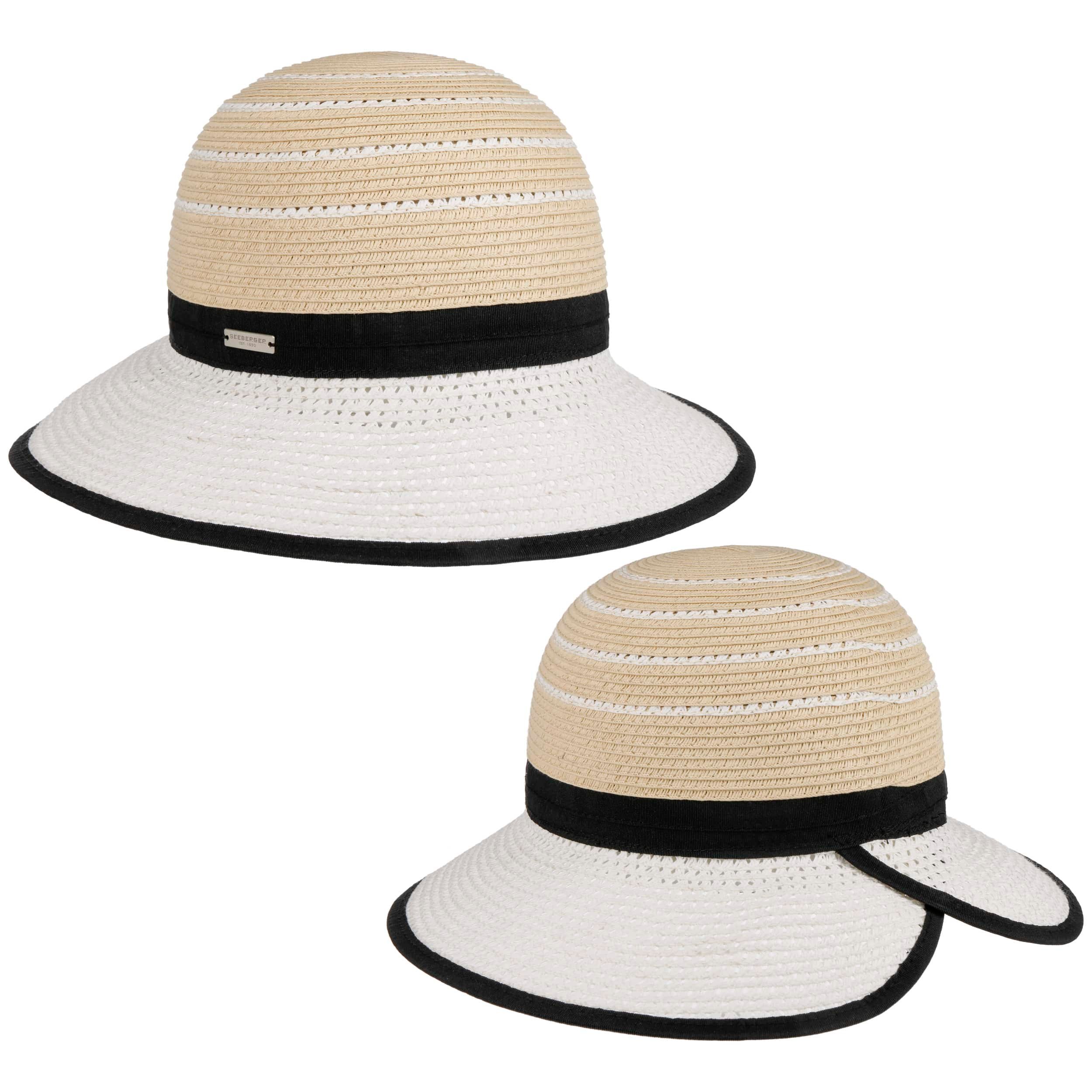 Braided Mix Hoed met Schuine Rand by Seeberger - € 49,95