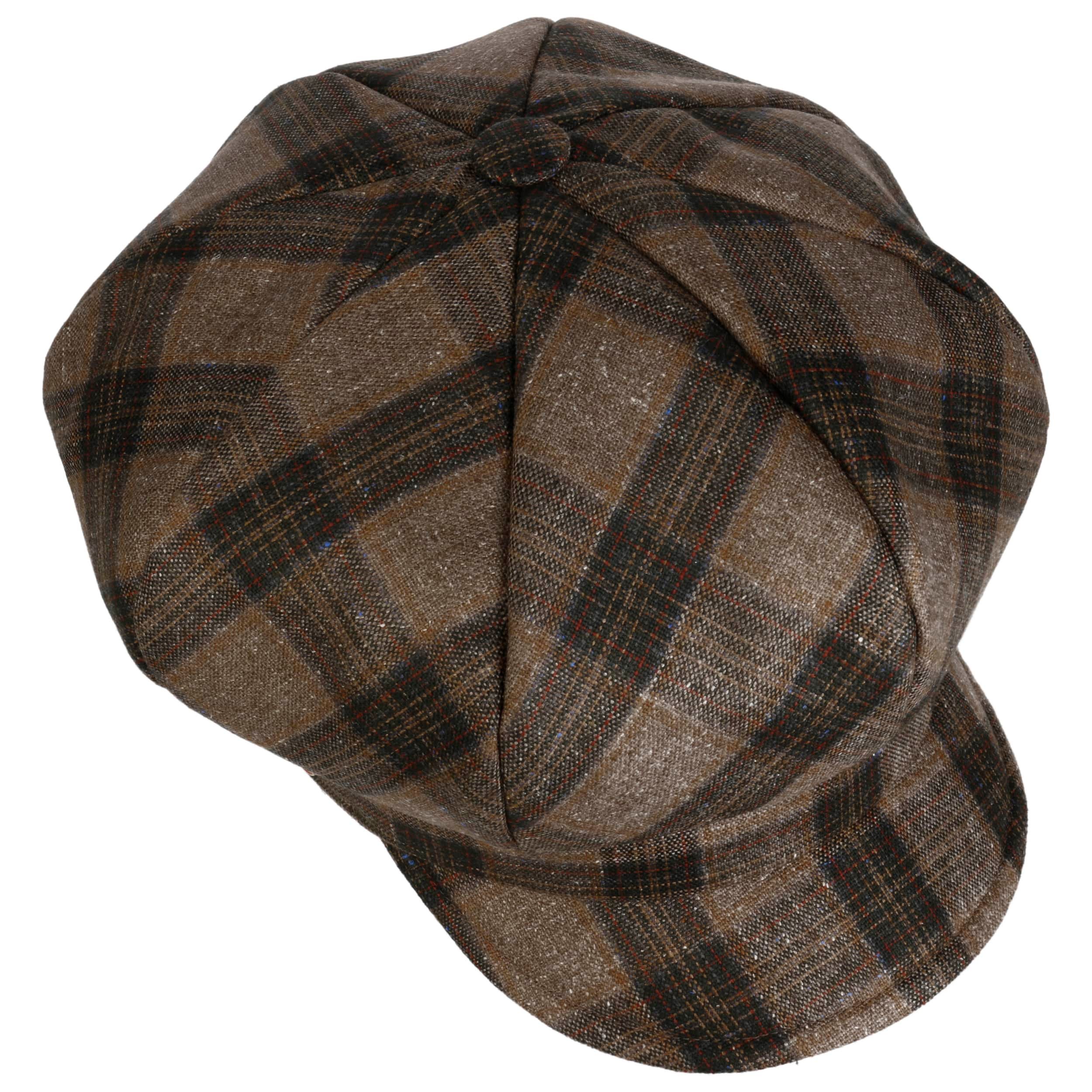 Camilla Silk Check Newsboy Pet by Mayser --> Hoeden, mutsen & petten ...