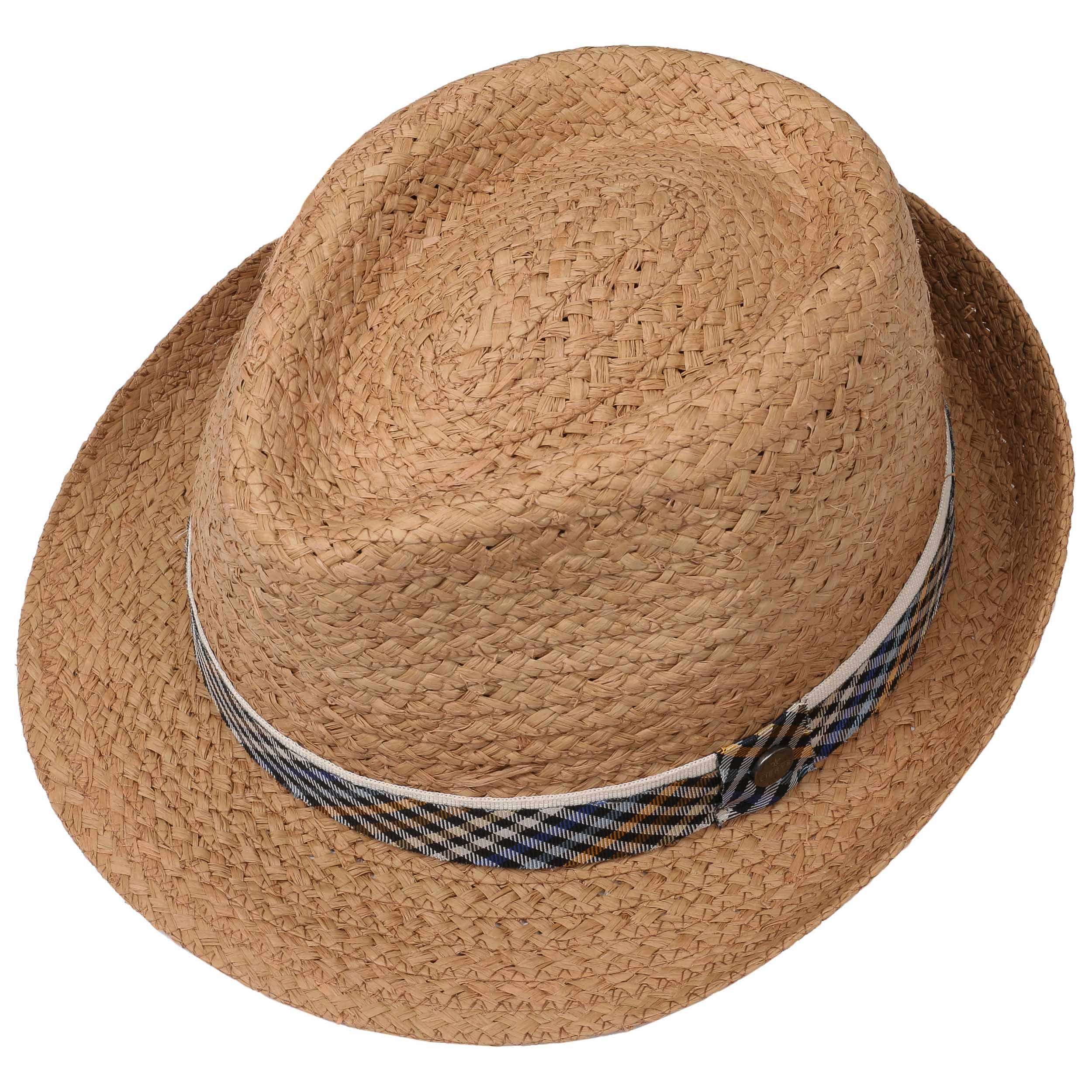 Checked Ribbon Trilby Raffiahoed by Lierys - € 59,95