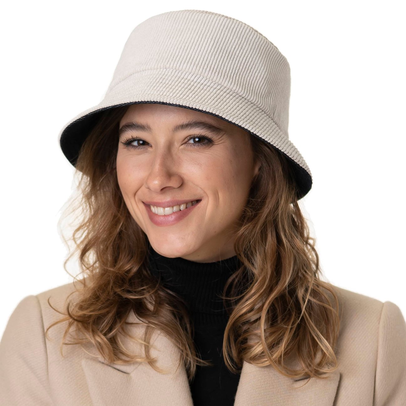 Cord Denim Bucket Omkeerbare Hoed by bedacht - € 49,95