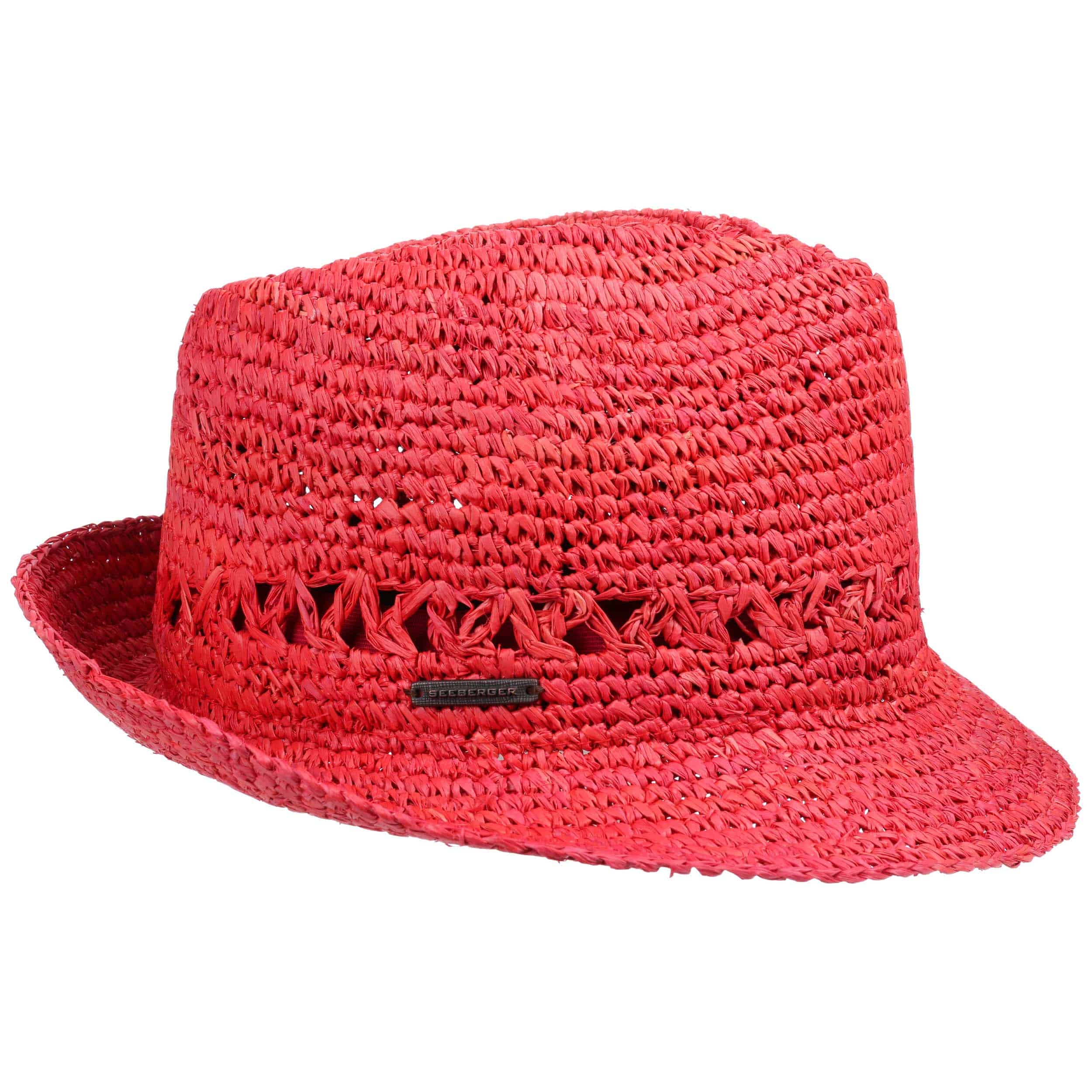 Crochet Trilby Raffiahoed by Seeberger --> Hoeden, mutsen & petten ...