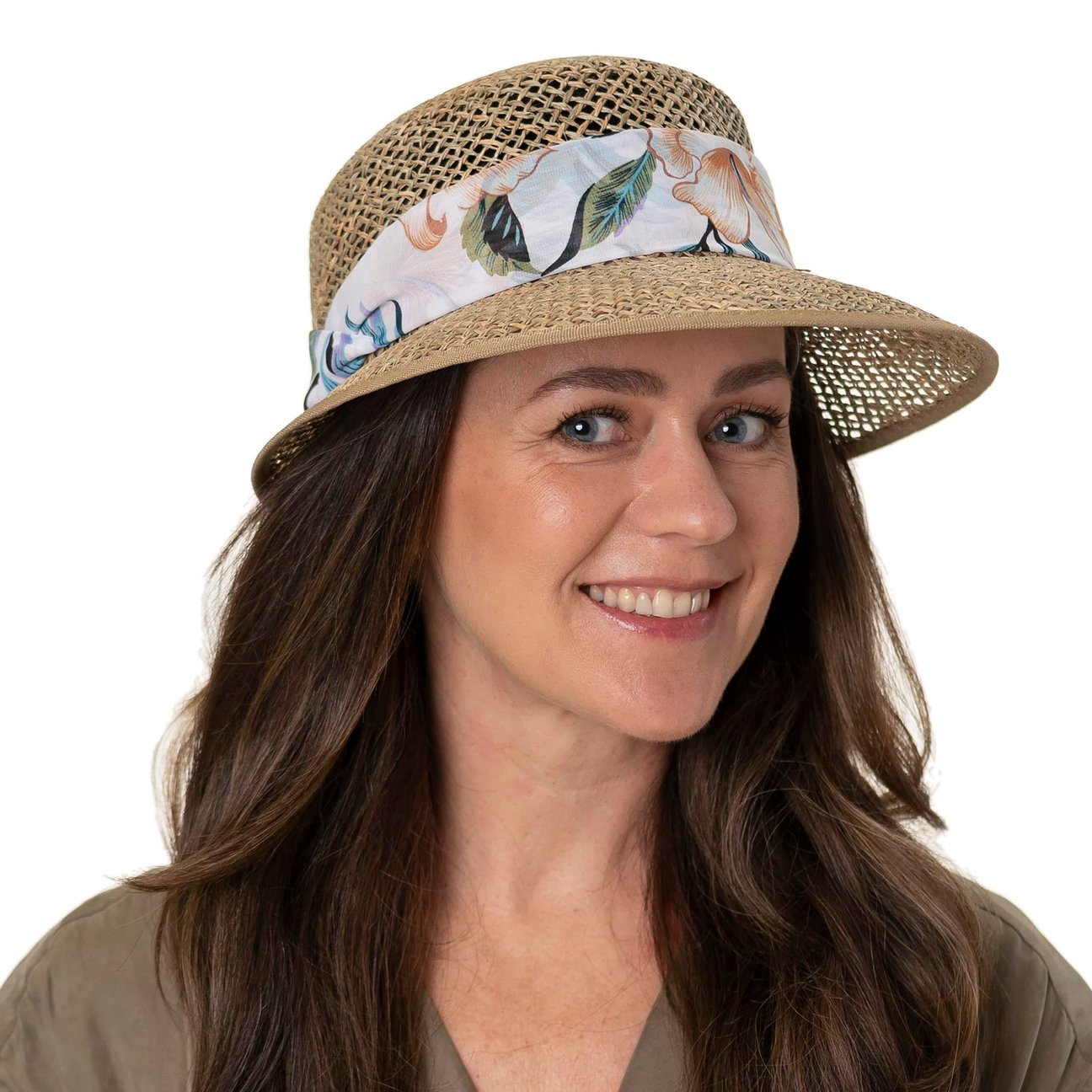 Flower Band Hoed met Schuine Rand by Lipodo - € 39,95