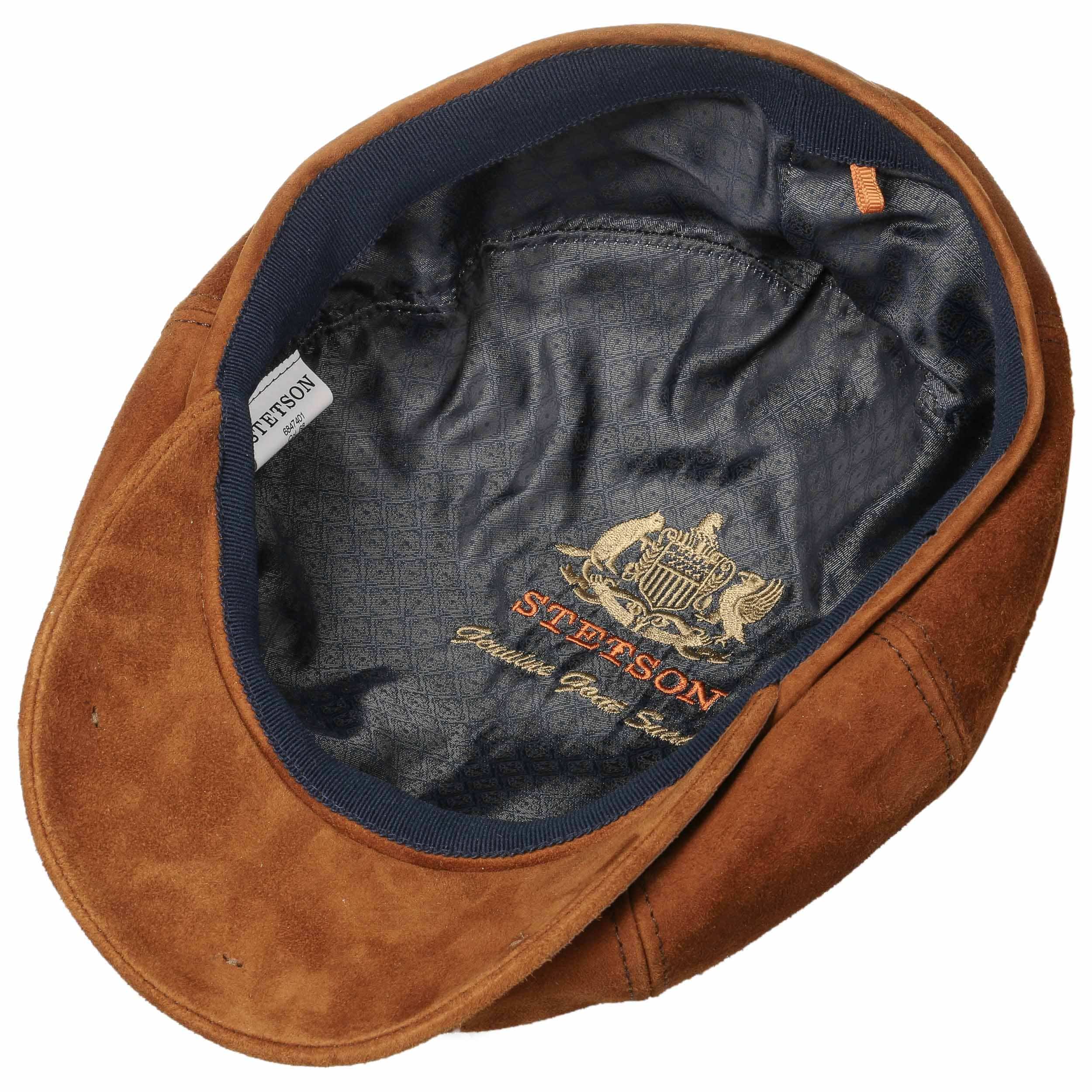 Hatteras Goat Suede Flat Cap by Stetson - € 179,00