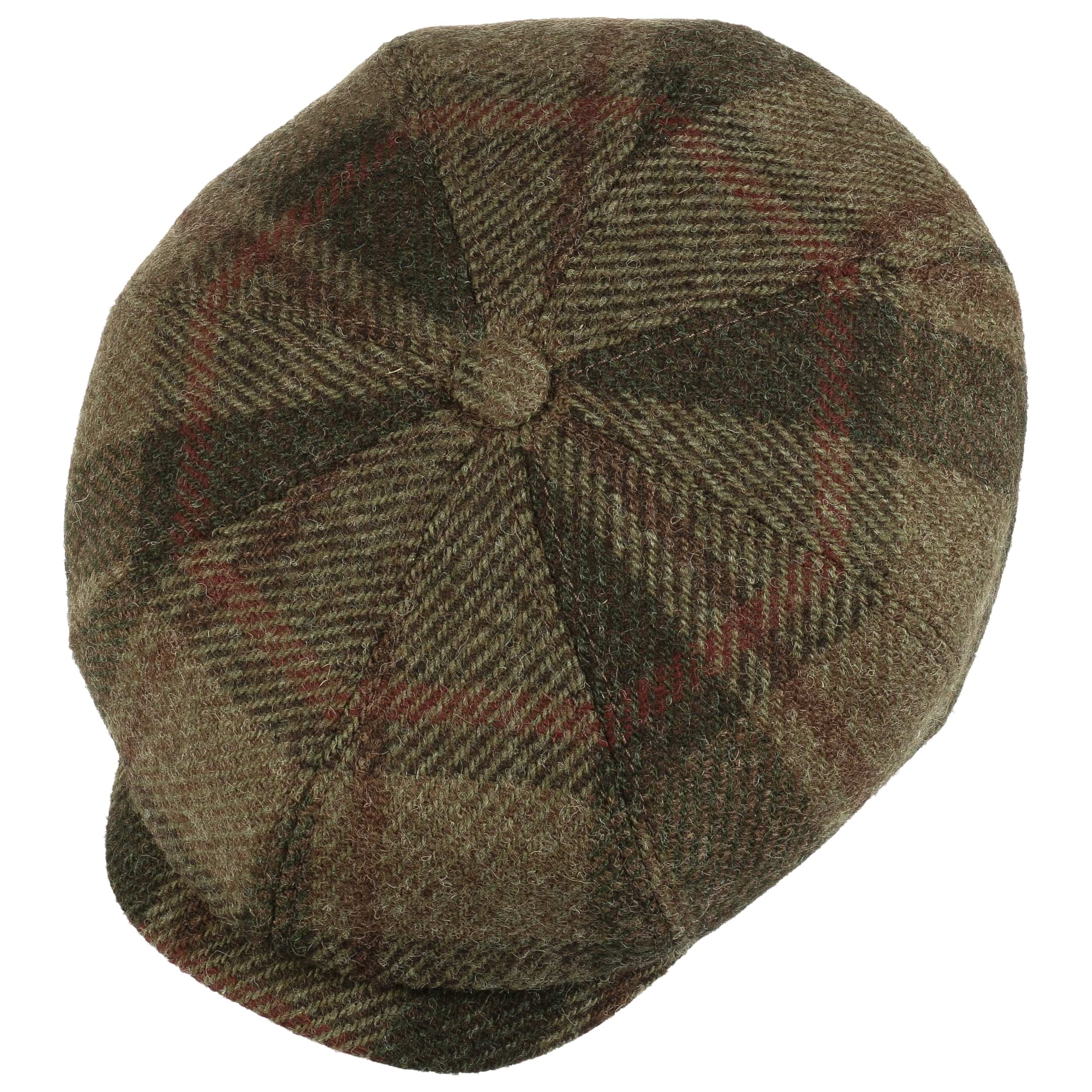 Hatteras Virgin Wool Check Flat Cap by Stetson - € 129,00