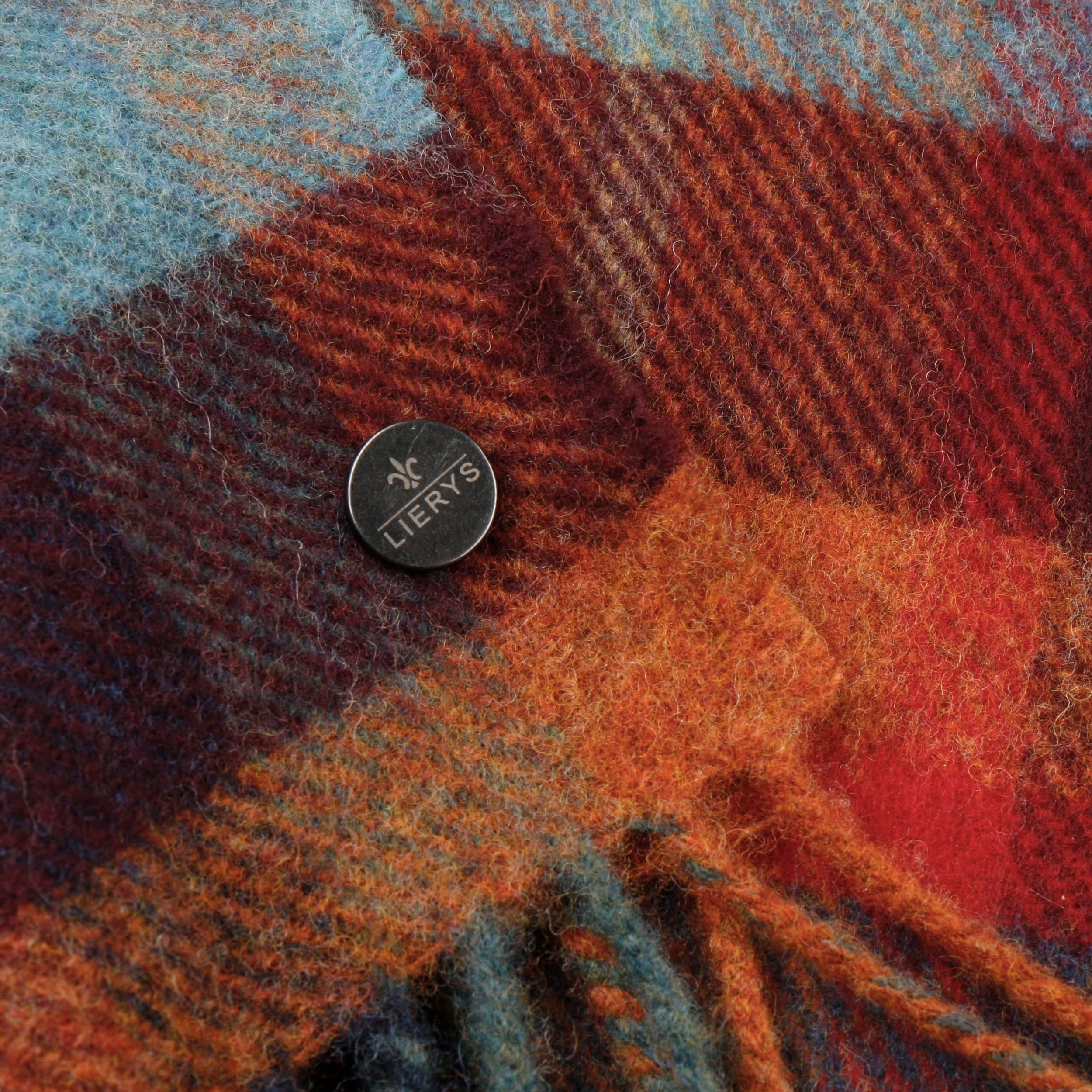 Lambswool Check Sjaal met Rafels by Lierys - € 69,95