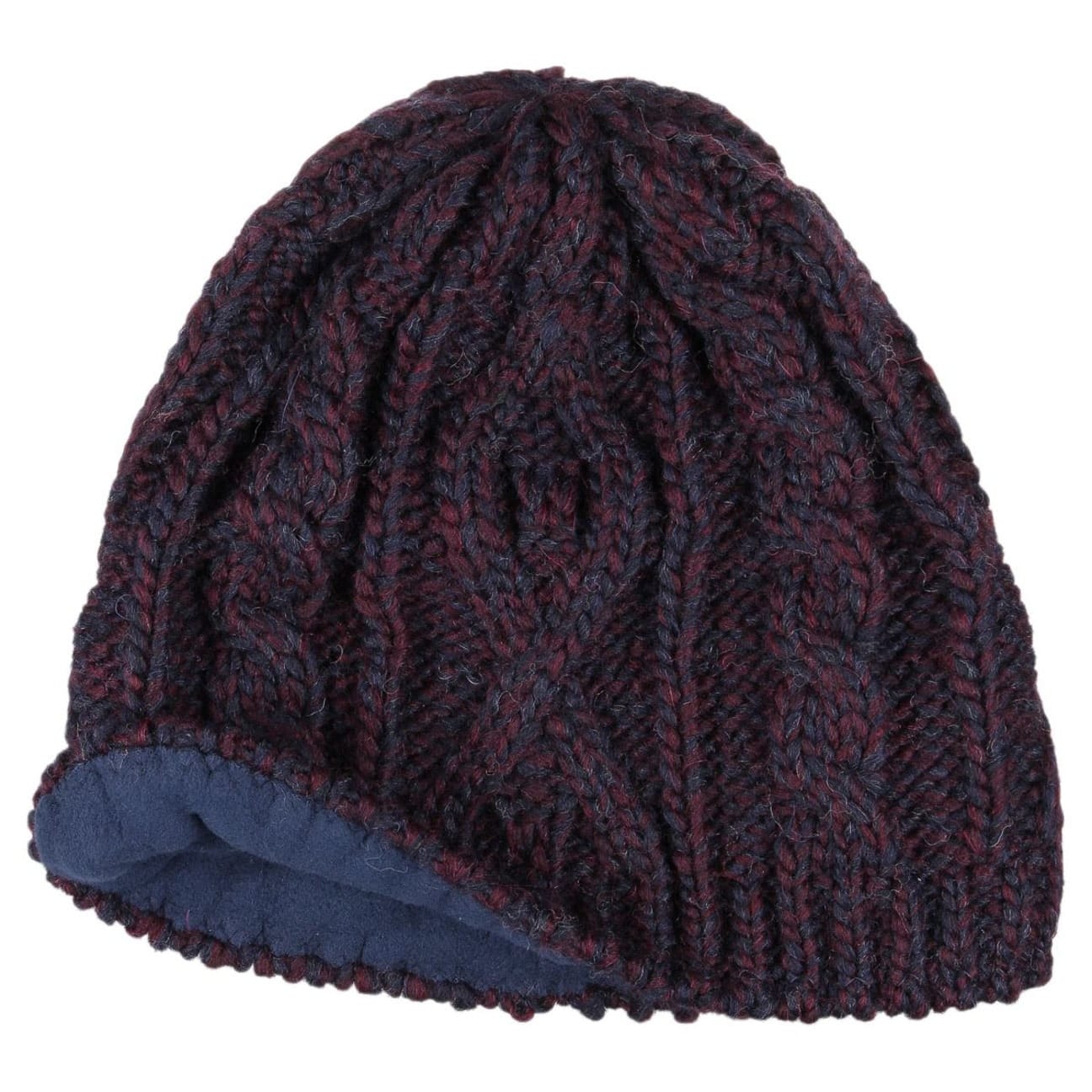 Mélange Gebreide Muts met Omslag by Lierys - € 39,95