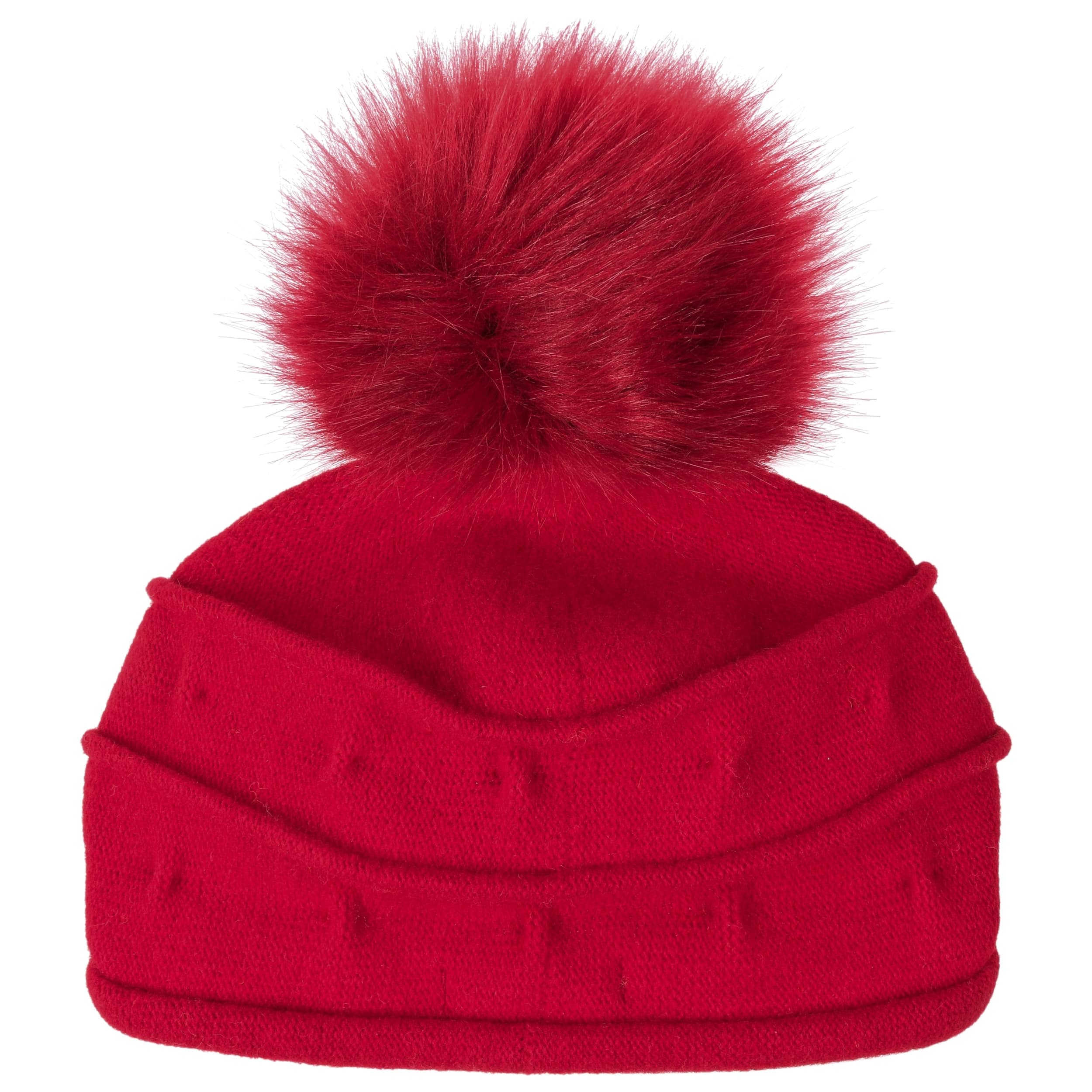 Muts van Gevilte Wol met Pompon by Seeberger - € 69,95