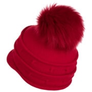 Muts van Gevilte Wol met Pompon by Seeberger - 89,95