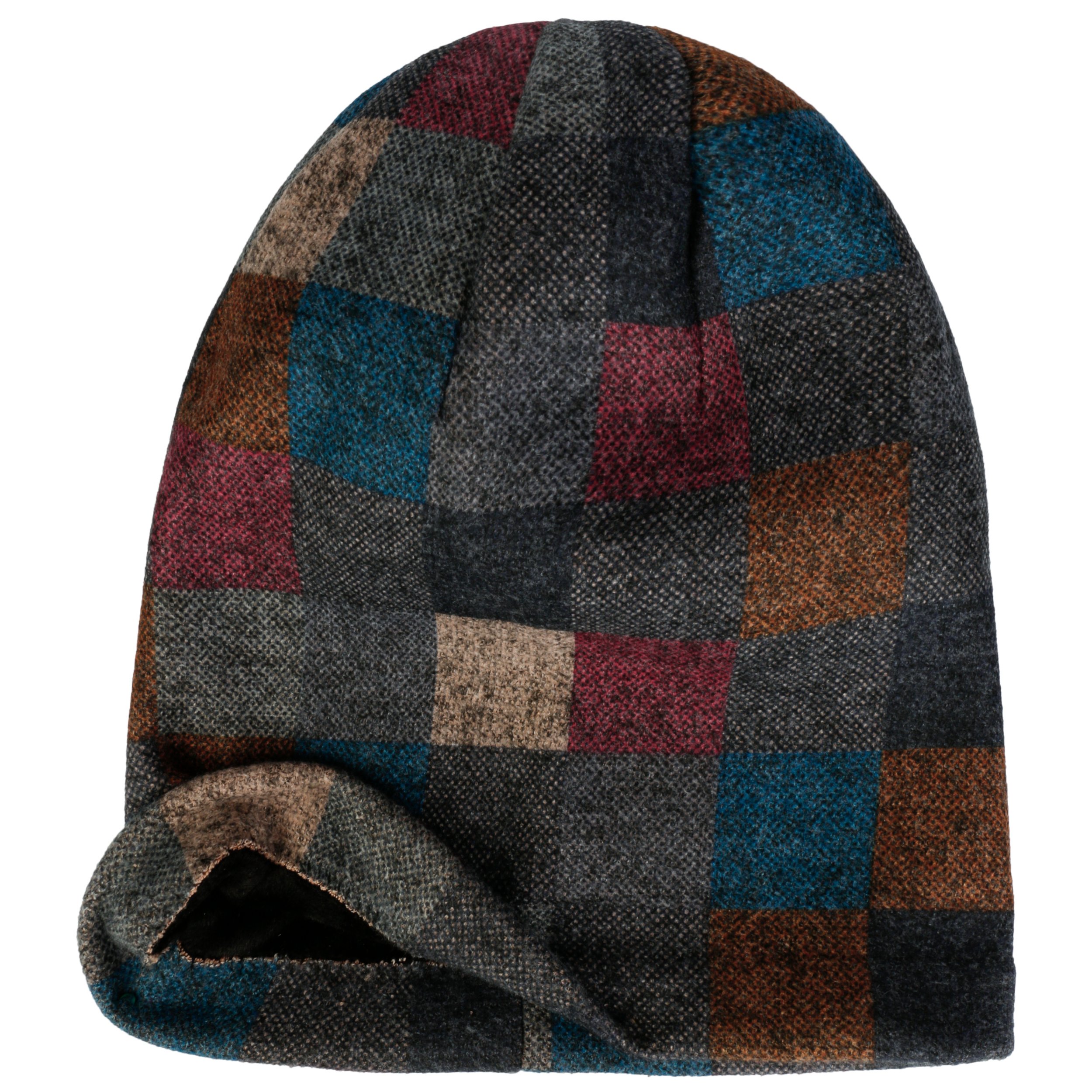 Patchwork Check Beanie Muts by Lipodo - € 19,95