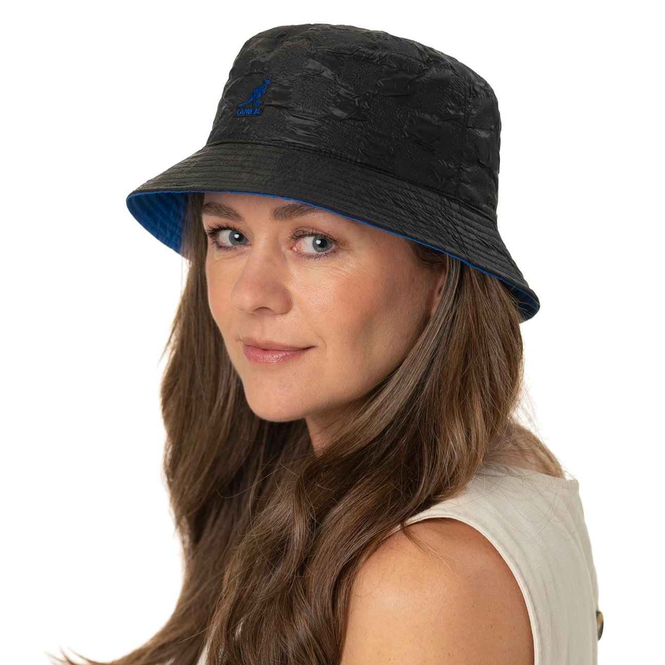 Pucker Check Bucket Omkeerbare Hoed by Kangol - € 39,95