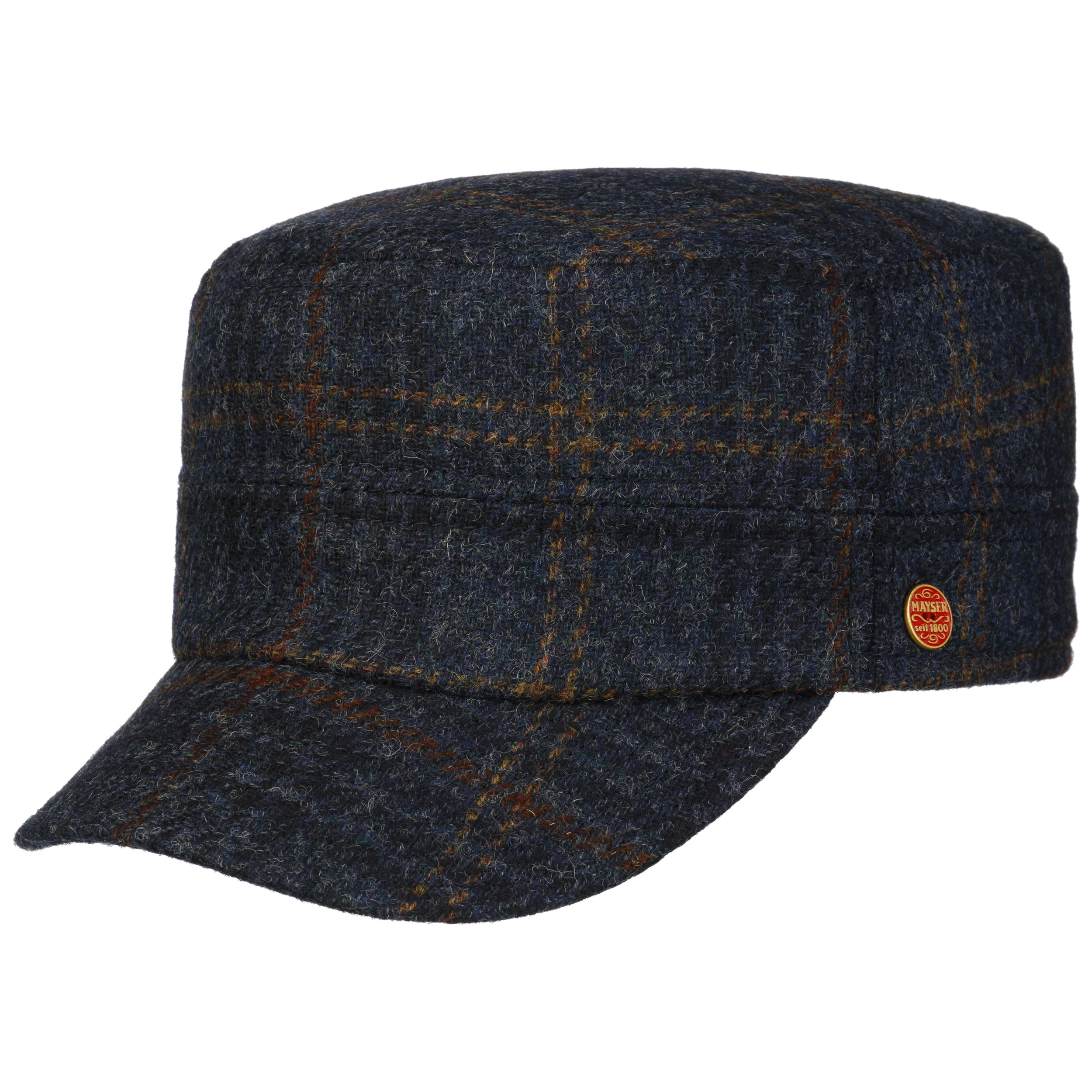 Shetland Wool Check Army Cap by Mayser - € 69,95