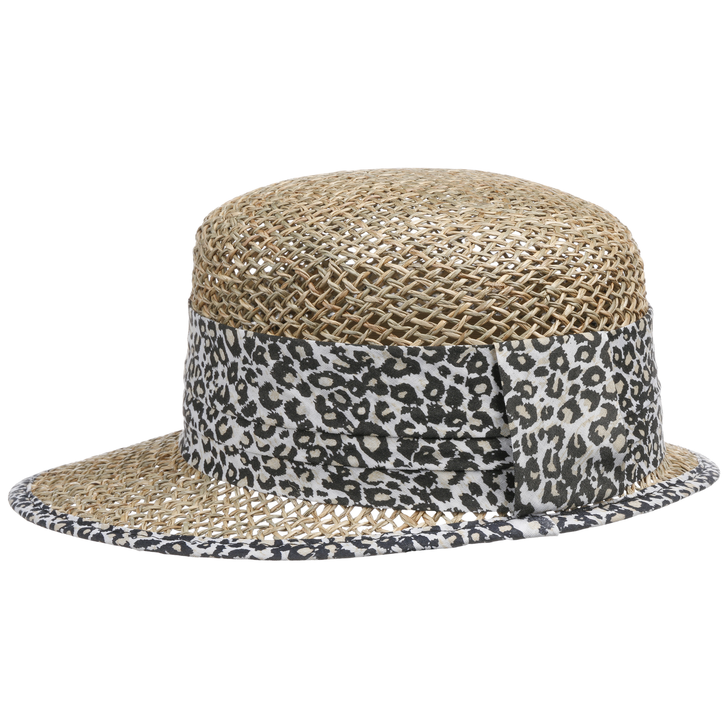 Stro Visor met Luipaard Band by Seeberger - € 39,95