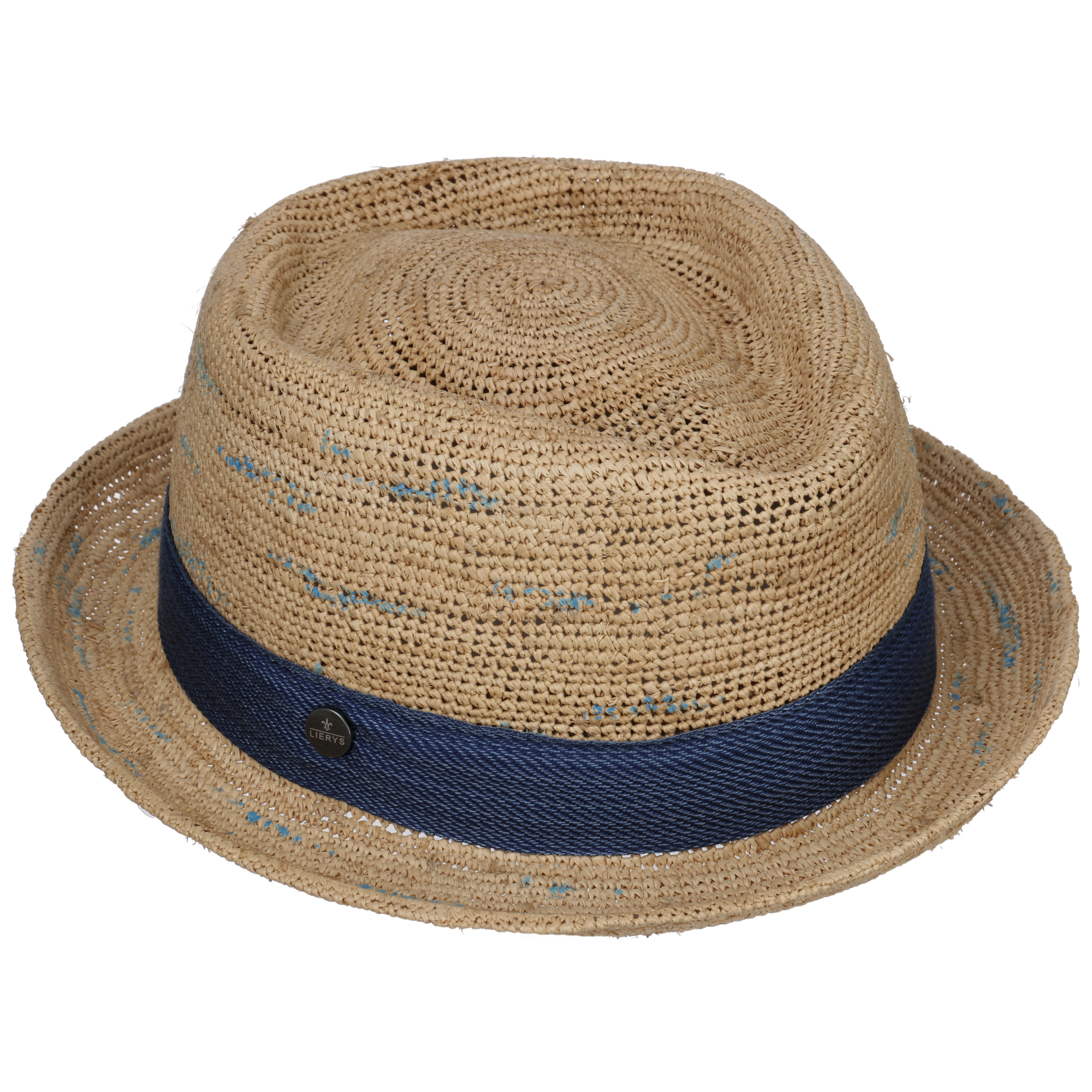 Twotone Crochet Pork Pie Strohoed by Lierys - € 79,95