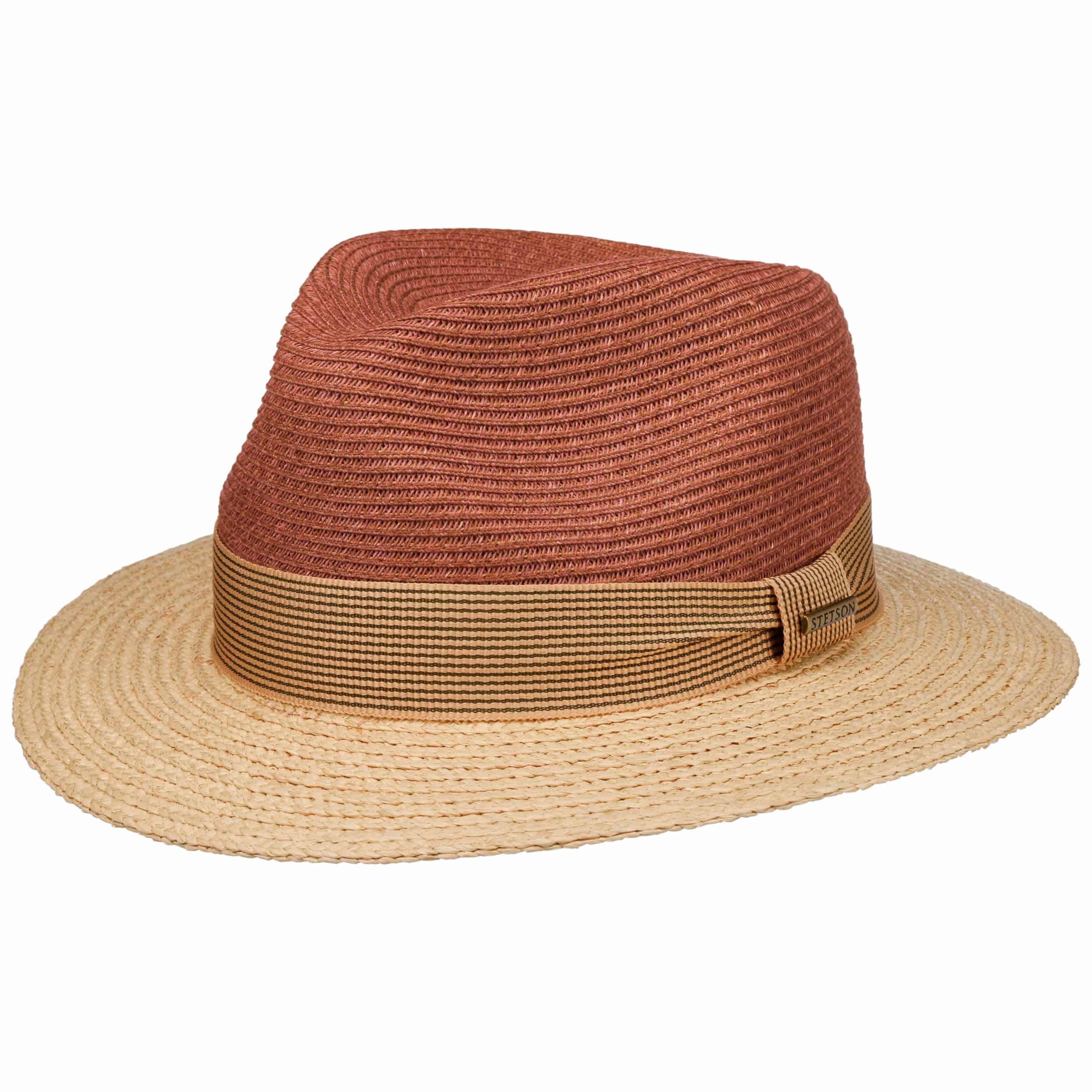 Twotone Toyo Traveller Raffia Hoed by Stetson - € 89,00