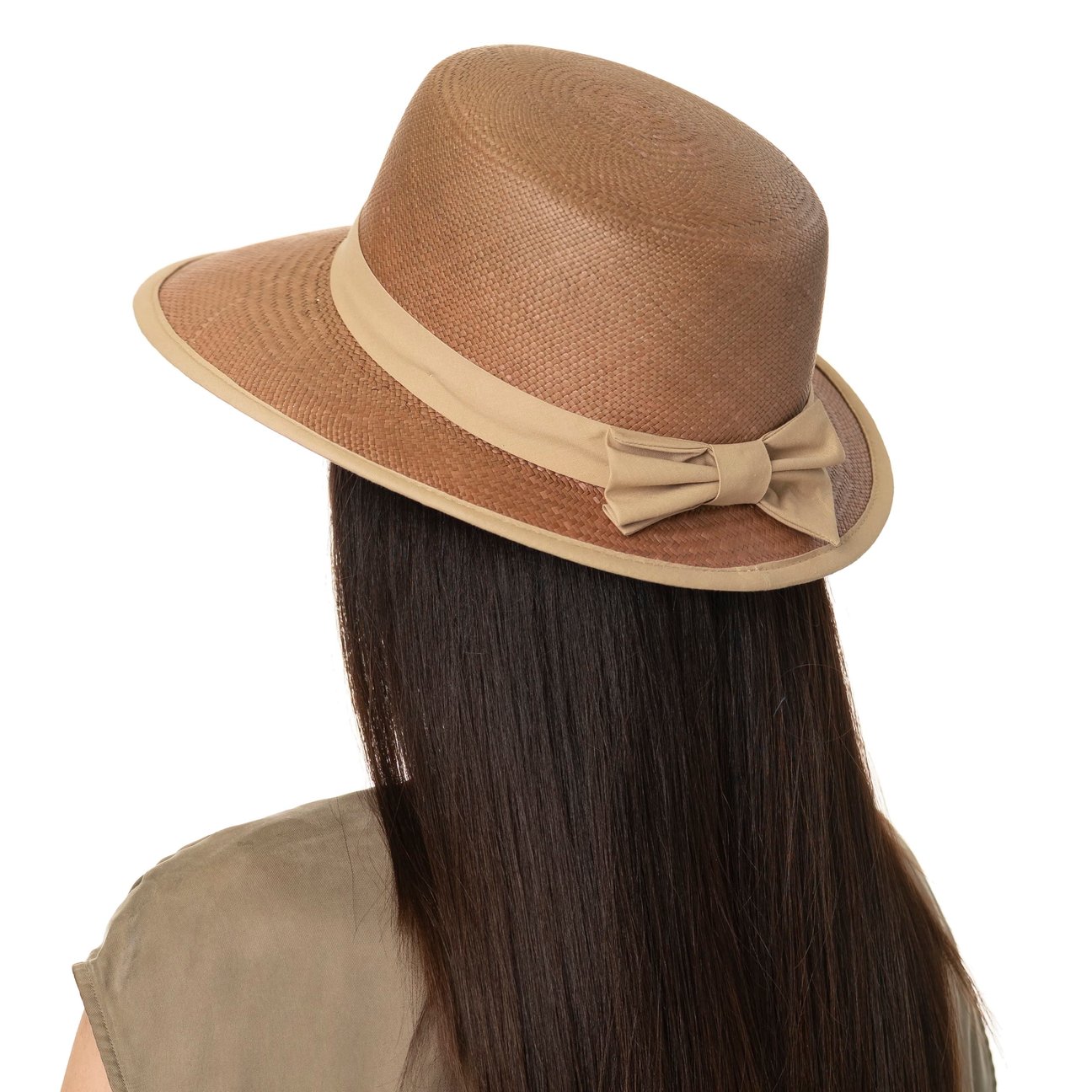 Vina Brown Panamahoed met Schuine Rand by Lierys - € 129,00