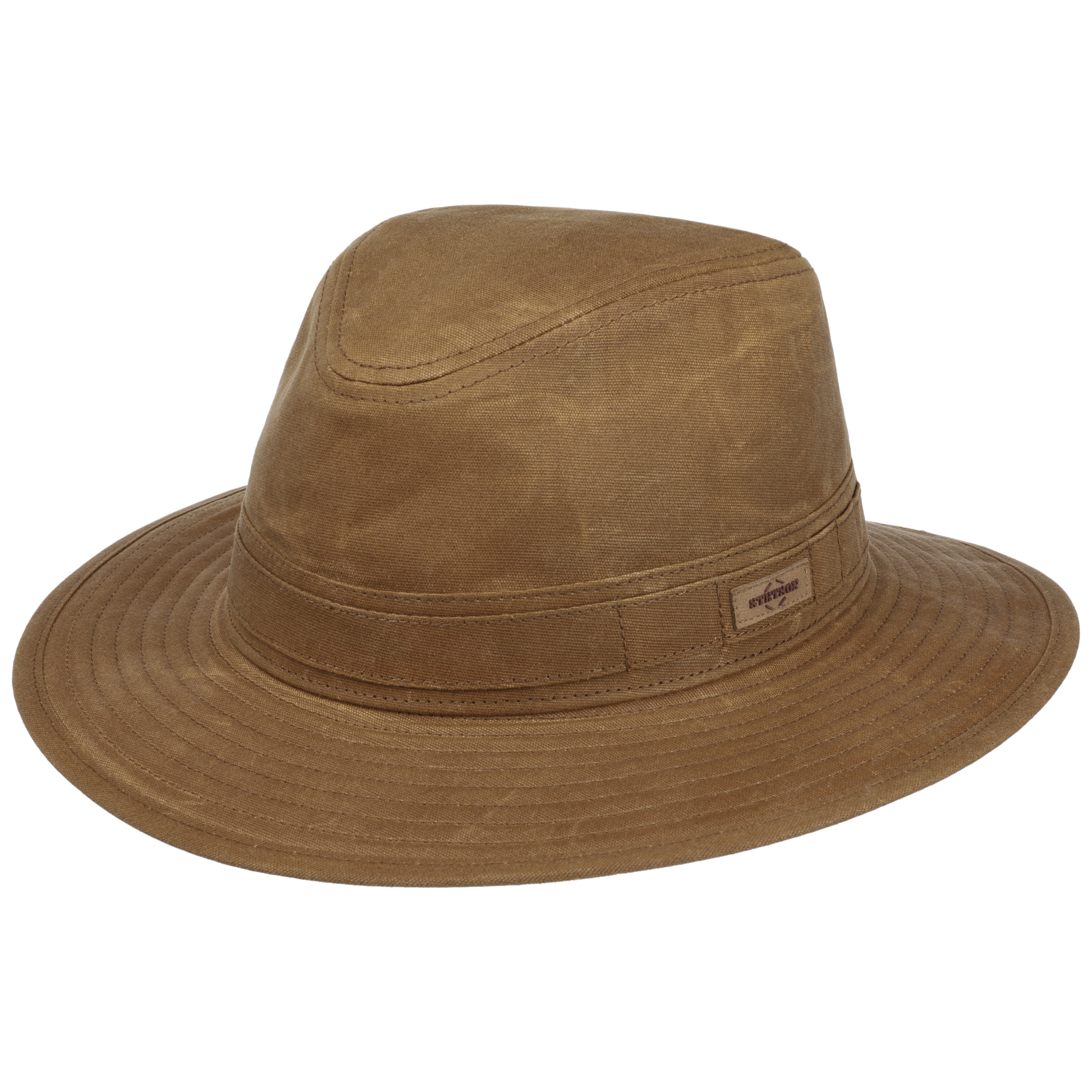 Vintage Wax Traveller Katoenen Hoed by Stetson - € 79,00